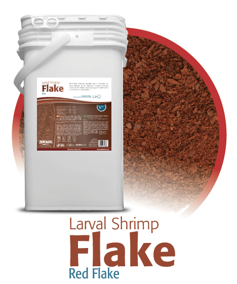Larval Shrimp Flake, Red Feed - Zeigler Feed Manufacturing